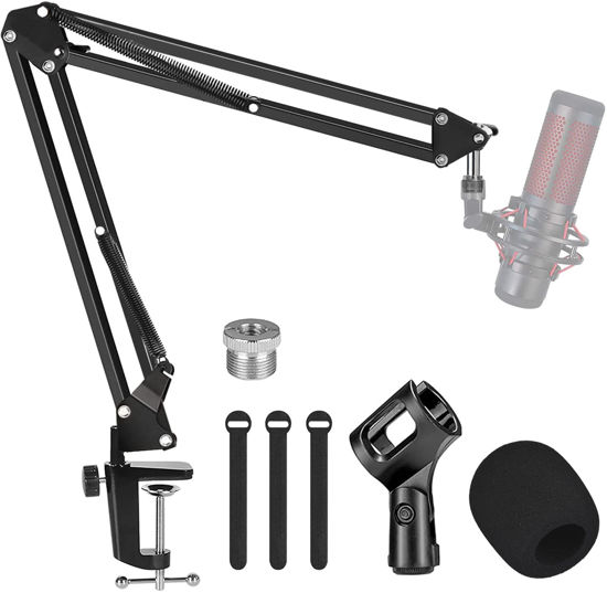 GetUSCart- GLEAM Boom Arm Microphone Mic Stand for Blue Yeti HyperX ...