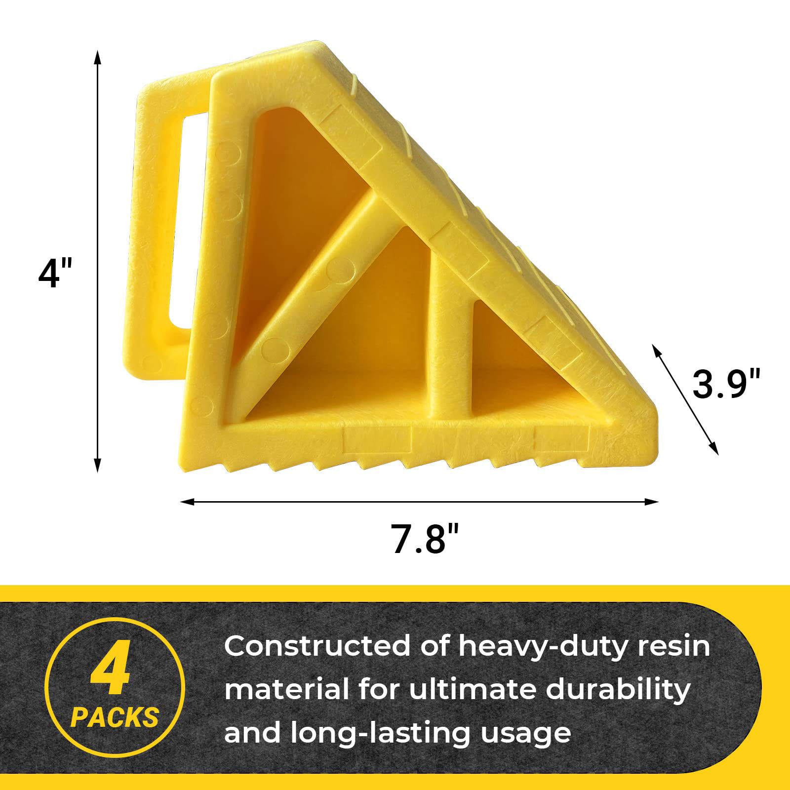 GetUSCart- HOXWELL Polyfoam Wheel Chocks Premium, Heavy Duty Camper ...
