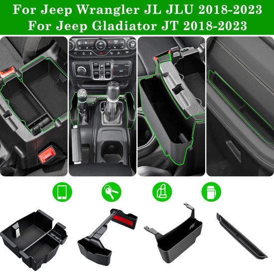 GetUSCart- Eamplest 4PCS Center Console Organizer for 2024 2025 Jeep ...