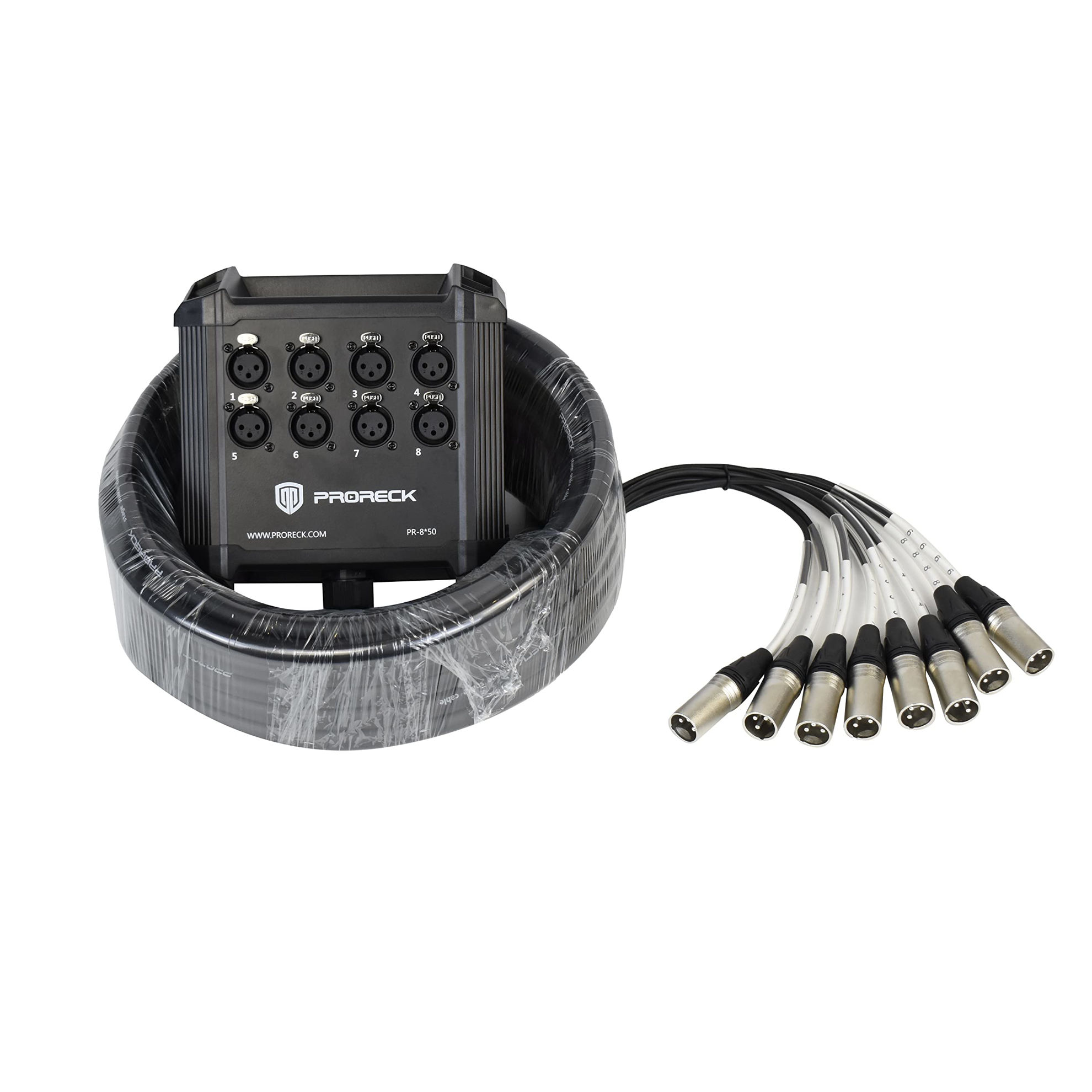 GetUSCart- PRORECK 8-Channel Low Profile XLR Send Circuit Board Snake ...