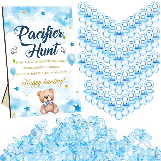 GetUSCart- Thyle 51 Pcs Pacifier Hunt Baby Shower Games Include ...
