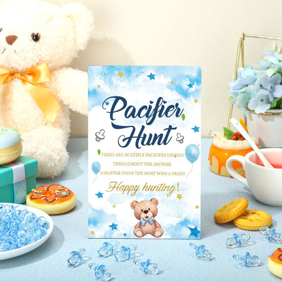 GetUSCart- Thyle 51 Pcs Pacifier Hunt Baby Shower Games Include ...