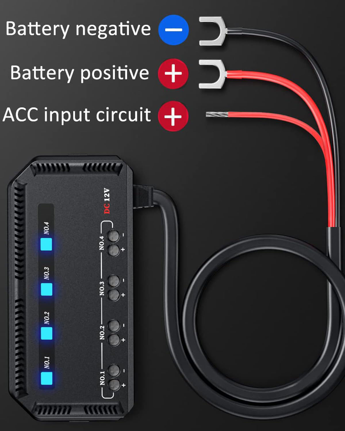 GetUSCart- WUPP 20A Motorcycle Fuse Block with Relay Box Kit, Small ...