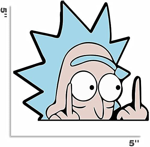 GetUSCart- TAITONG 2 Pack Car Decals Rick Morty Vinyl Waterproof Sticke ...