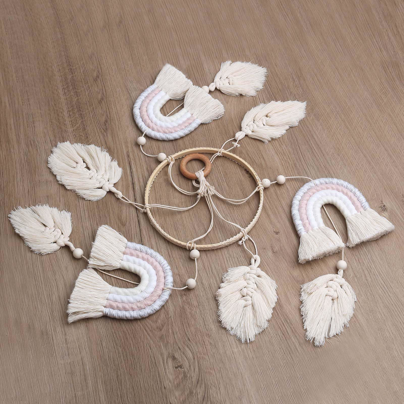 GetUSCart- Boho Baby Mobile Baby Crib Mobile Nursery Cot Mobile Macrame ...