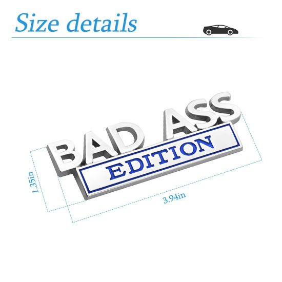 GetUSCart- Car Bad Ass Edition Emblem, 3D Fender Badge Decal Car ...