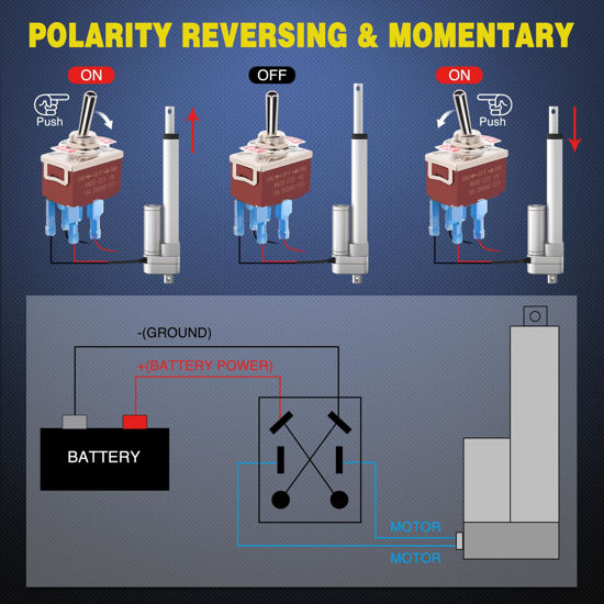 GetUSCart- Nilight 4Pin Reverse Polarity Toggle Switch 2PCS 12V ...