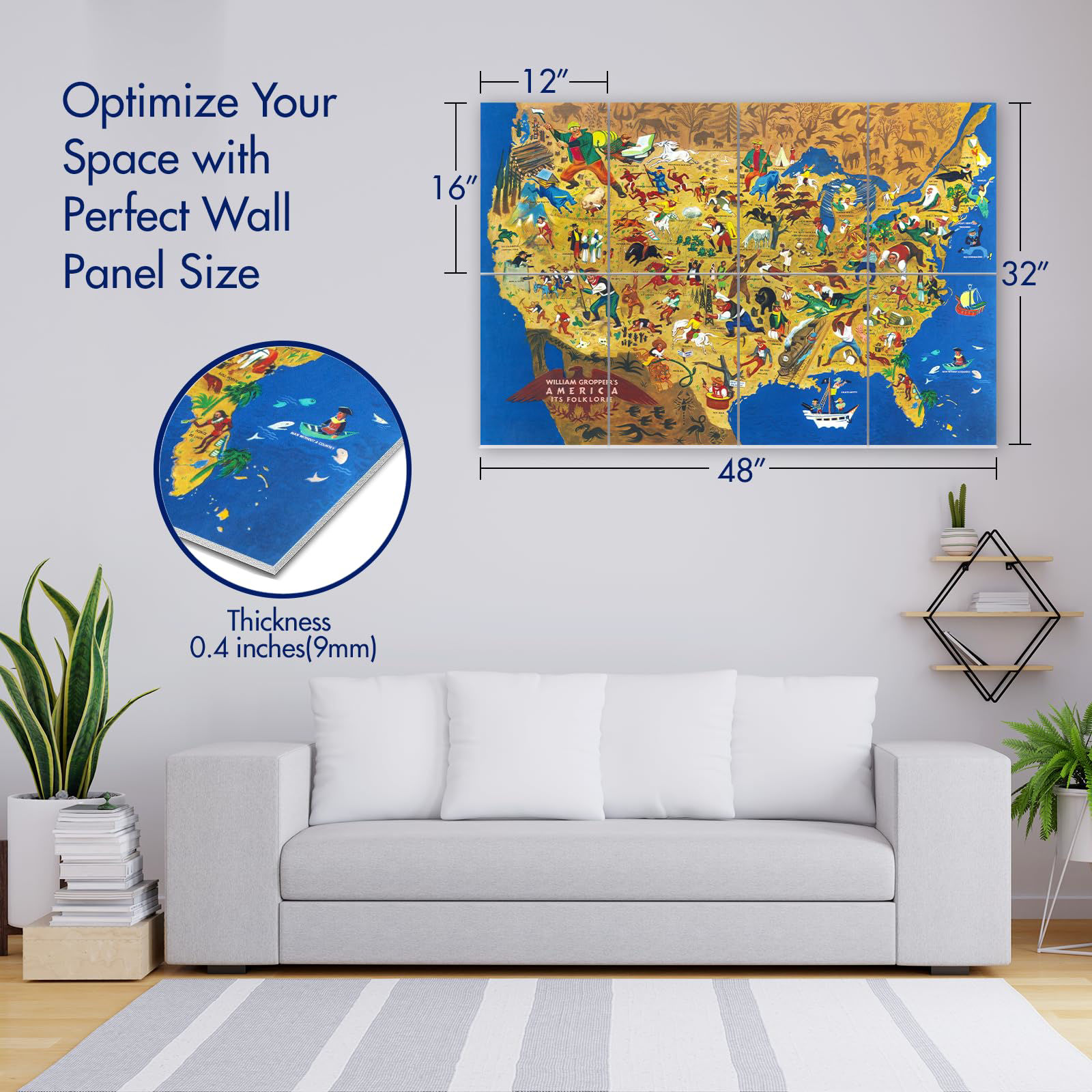 GetUSCart- PINWELIFE® Wall Art Acoustic Panels, Sound Proof Absorbing ...