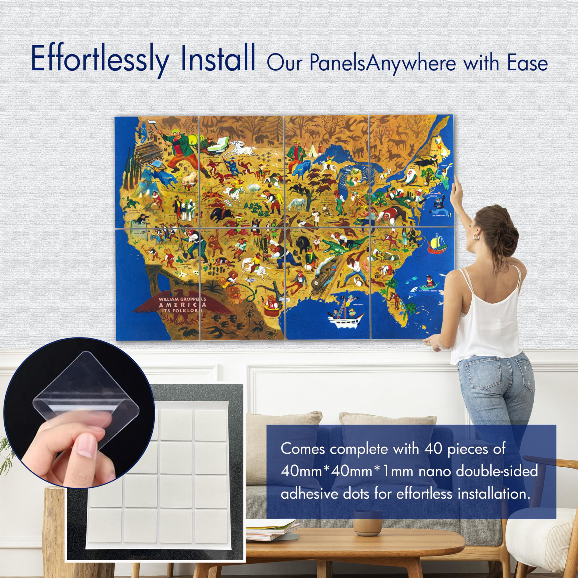 GetUSCart- PINWELIFE® Wall Art Acoustic Panels, Sound Proof Absorbing ...